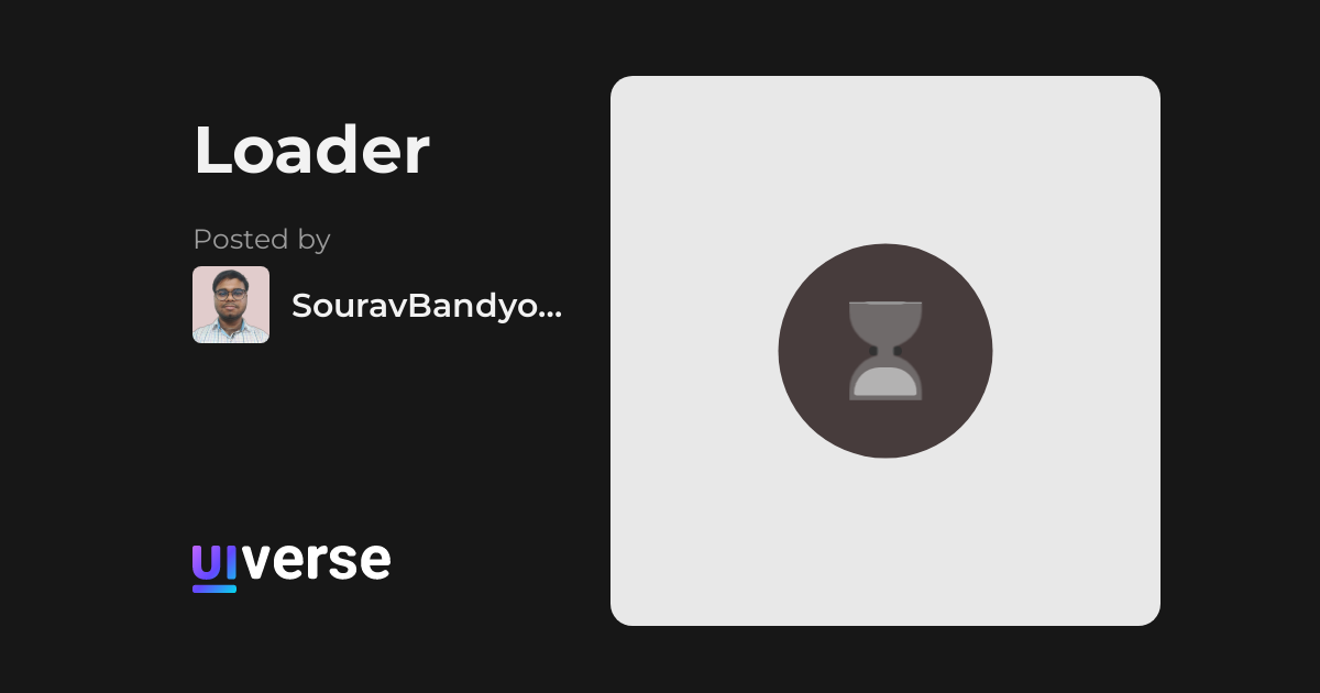 Loader by SouravBandyopadhyay made with CSS | Uiverse.io