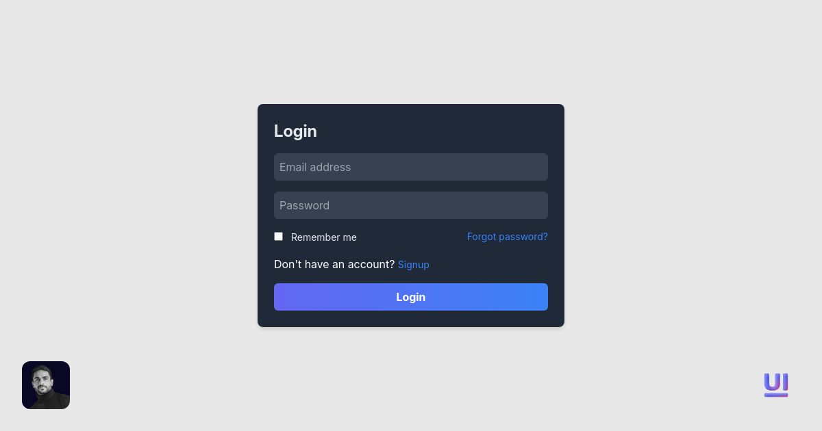 Form by themrsami made with Tailwind | Uiverse.io