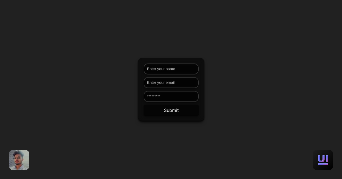 Form by R1SH4BH81 made with CSS | Uiverse.io