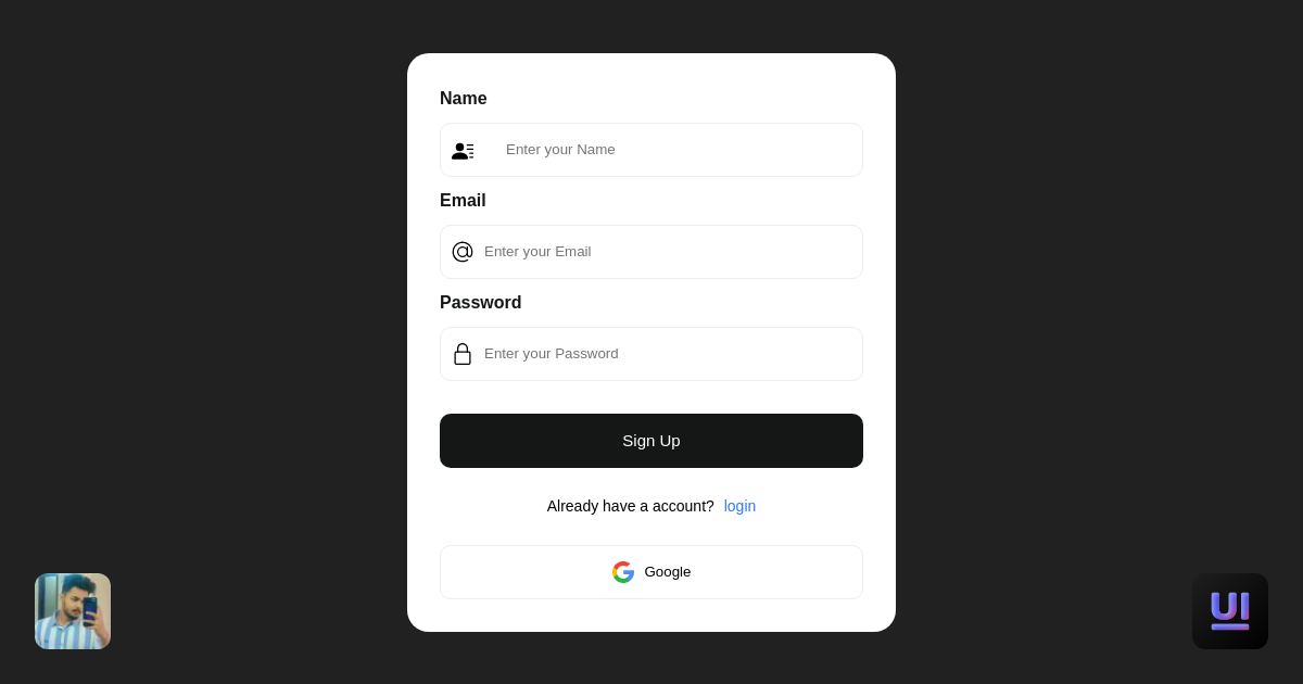 Form by R1SH4BH81 made with CSS | Uiverse.io