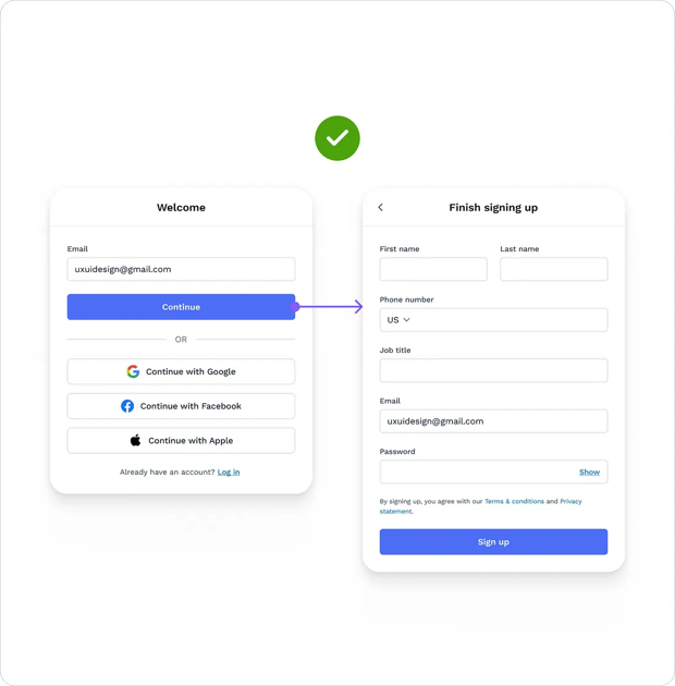 5 Best Practices for the Sign-up Flow + Examples