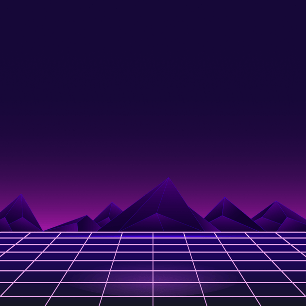 Design a button inspired by the synthwave style