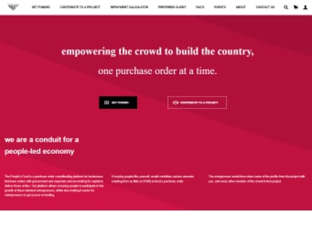 The People's Fund | Purchase Order Crowdfunding | FundMyBiz