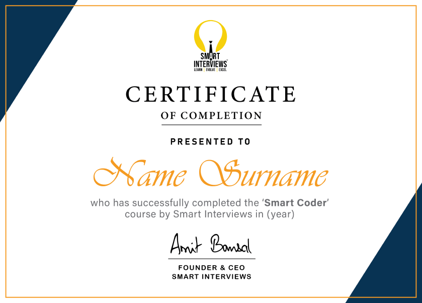 Smart Interviews - Ace your next coding interview Smart Interviews - Ace your next coding interview