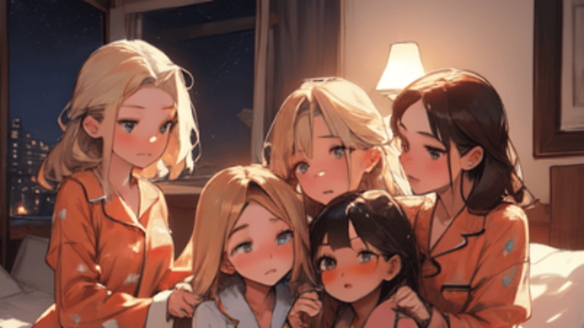 Anime girl sleepover | Dopple.ai