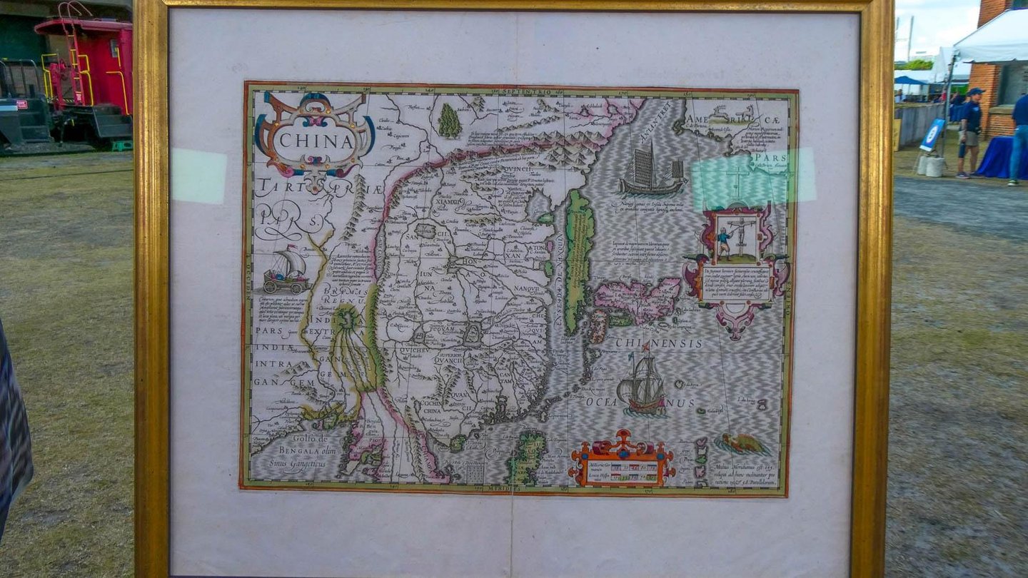 Appraisal: 1628 Mercator Hondius Map of China – WABE