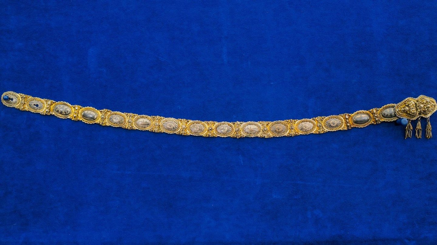 Appraisal: Ottoman Silver Gilt & Niello Belt, ca. 1875 – WABE