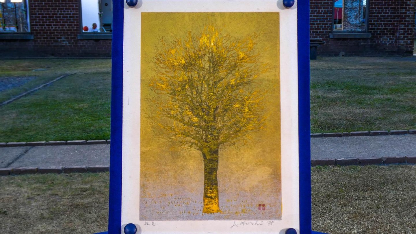 Appraisal: 1978 Joichi Hoshi Autumn Light Woodblock – WABE