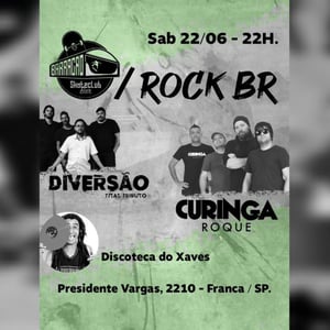 Especial Rock BR com Banda Diversão e Banda Curinga Roque - Duoticket