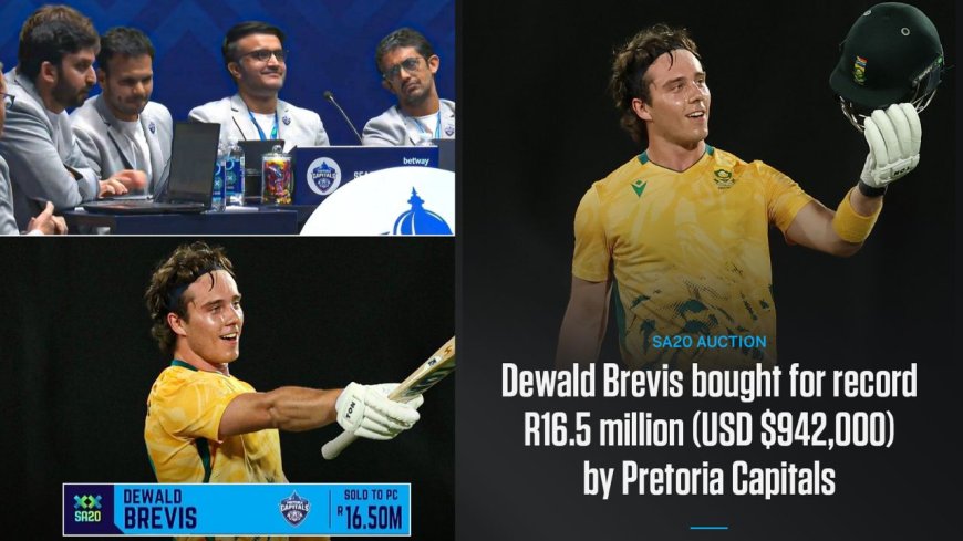 CSK's Dewald Brevis becomes the costliest buy in SA20 league, joins Sourav Ganguly's Pretoria ...