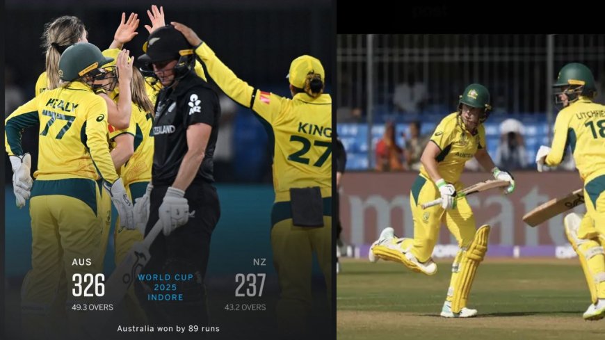 Women's ODI World Cup 2025 Points Table - Dominant Australia Crush New ...