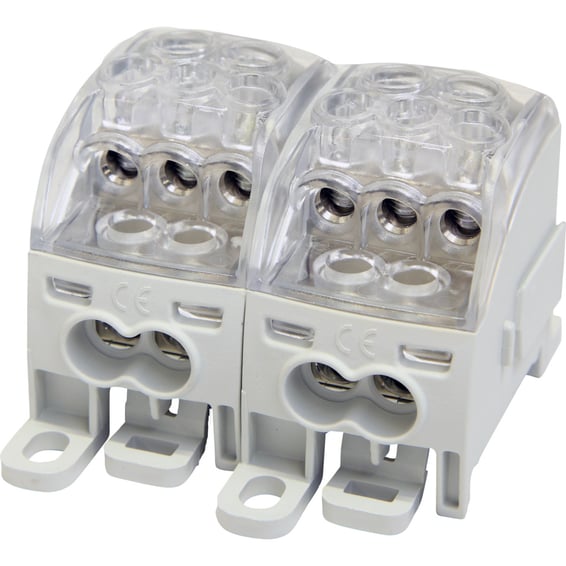 DISTRIBUSJONSBLOKK AL CU 160A 2x2 5 25 Gr Elektroimport ren AS