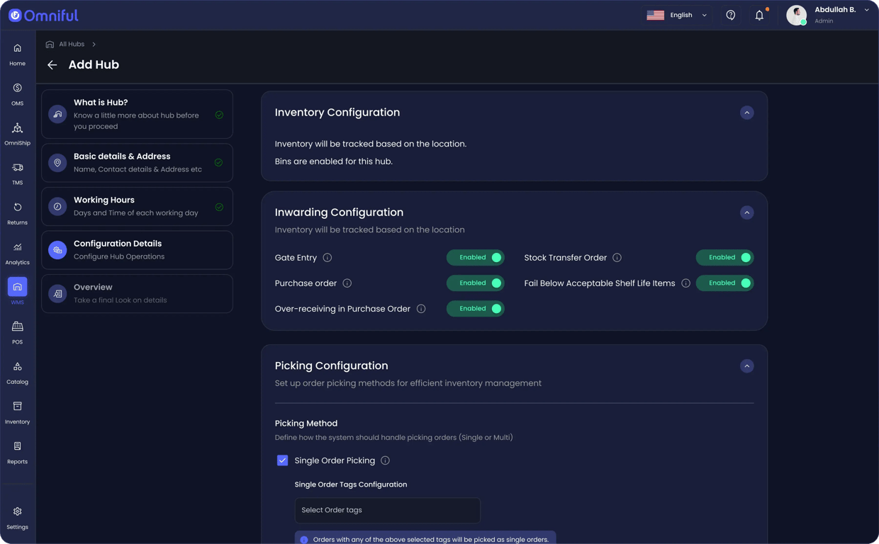 Omniful Unified Supply Chain and Logistics Platform