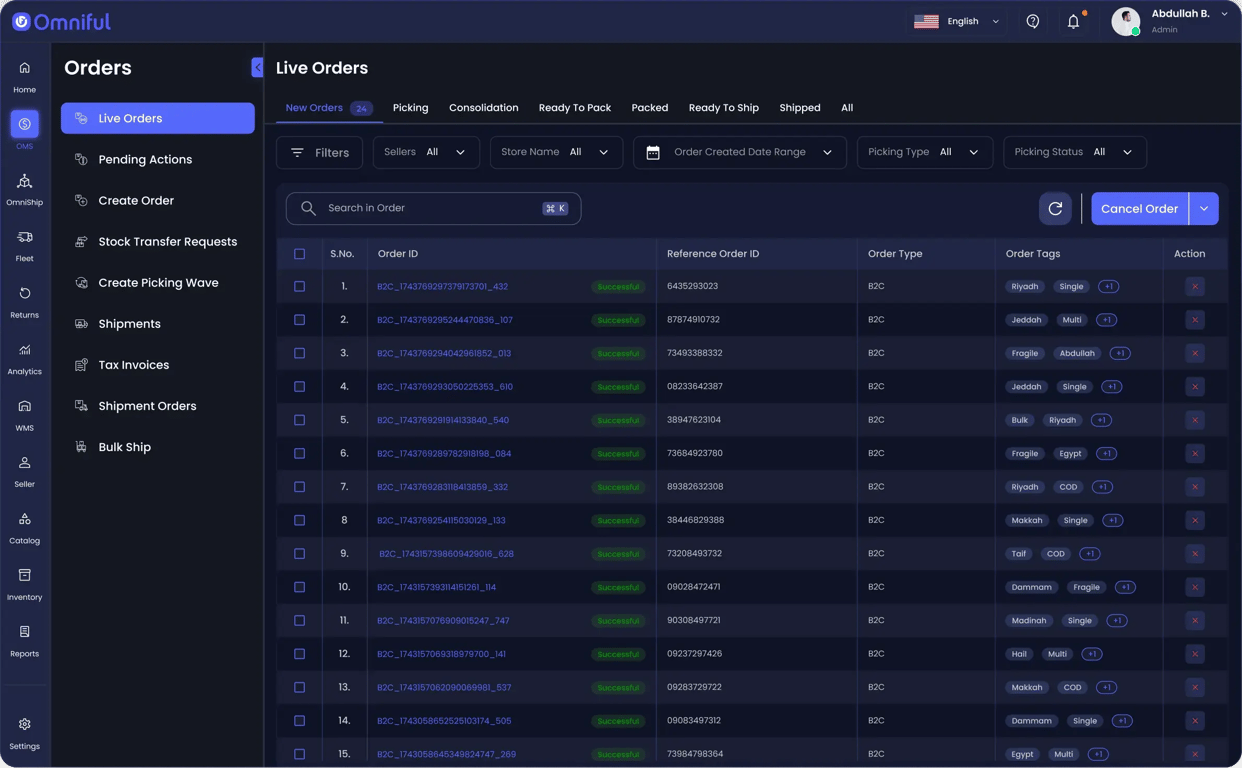 Omniful Unified Supply Chain and Logistics Platform