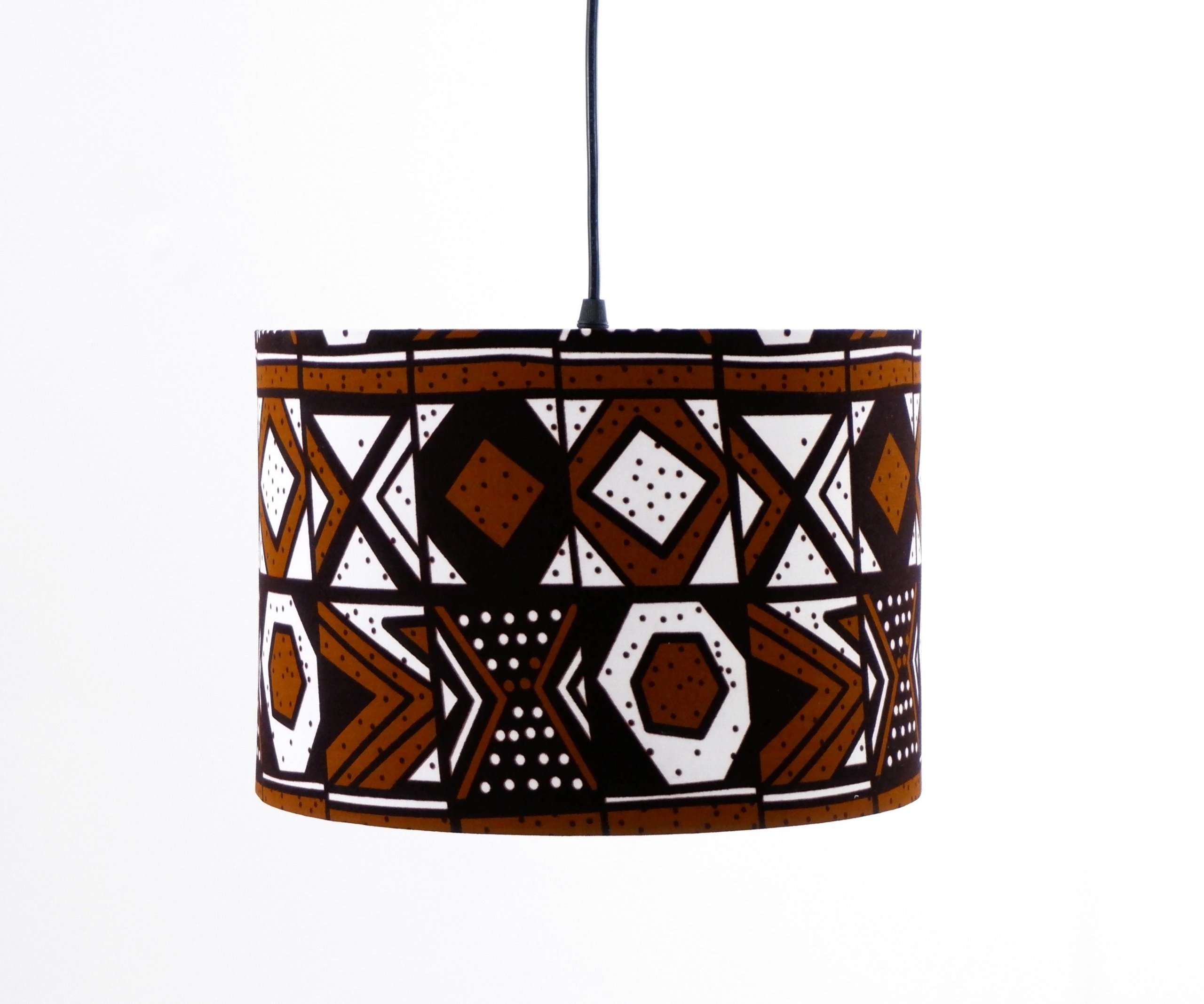 Brown Aztec Print Lampshade | Wakuda