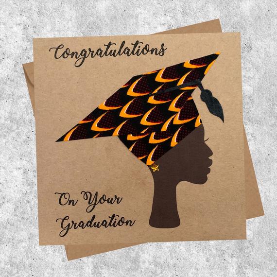 Black Woman Graduation Card | Wakuda