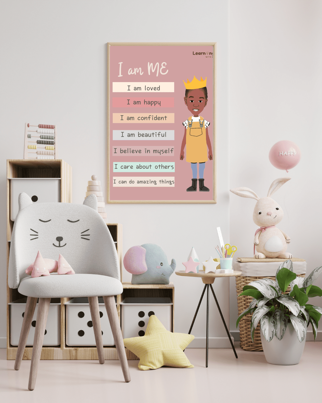 I am ME Positive Affirmation Poster (Aaliyah) | Wakuda
