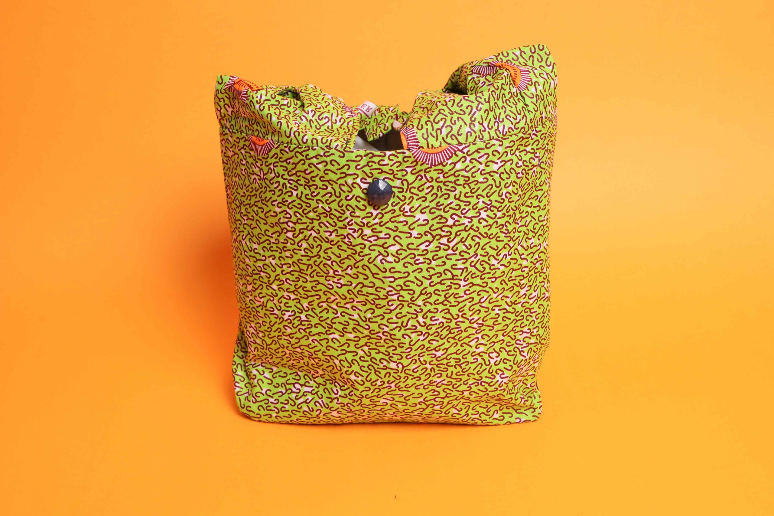 Handmade Fabric African Print Bag | Wakuda