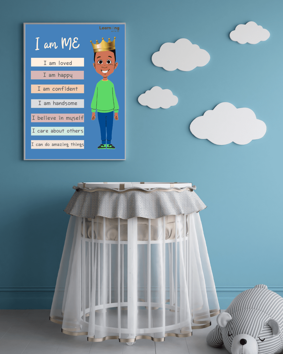 I am ME Positive Affirmation Poster (Sammy) | Wakuda