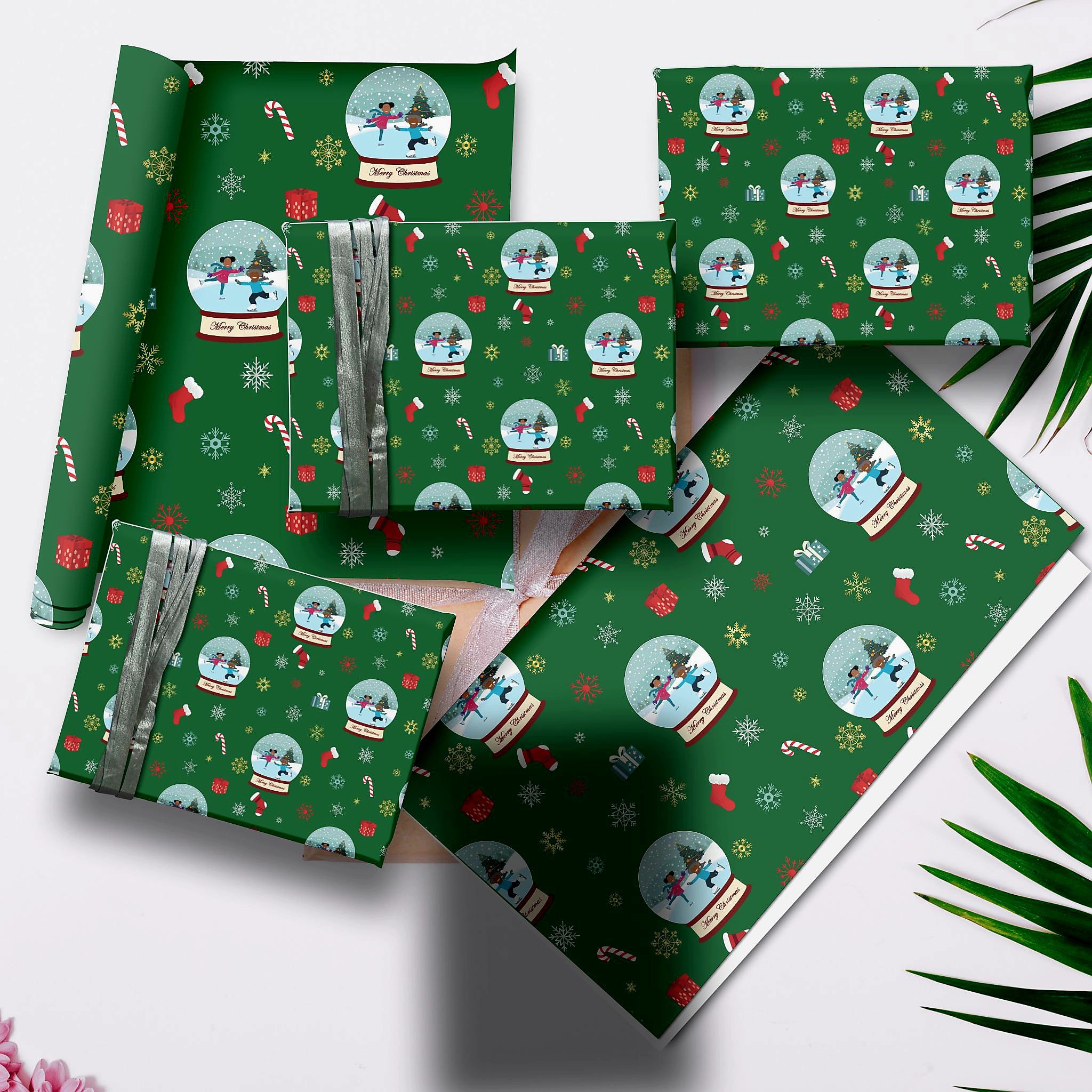 Christmas Winter Globe Children Luxury Wrapping Paper | Wakuda