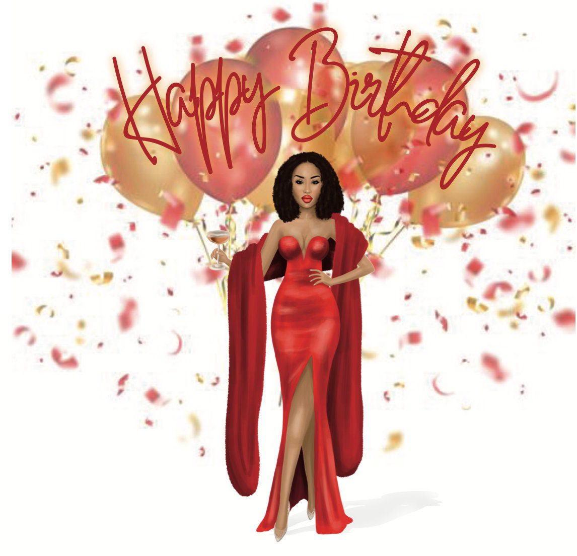 Ruby Diva Happy Birthday Card | Wakuda