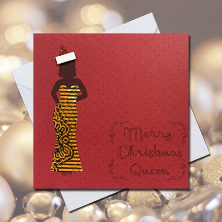 Red Gold Christmas Queens Card Pack | Wakuda