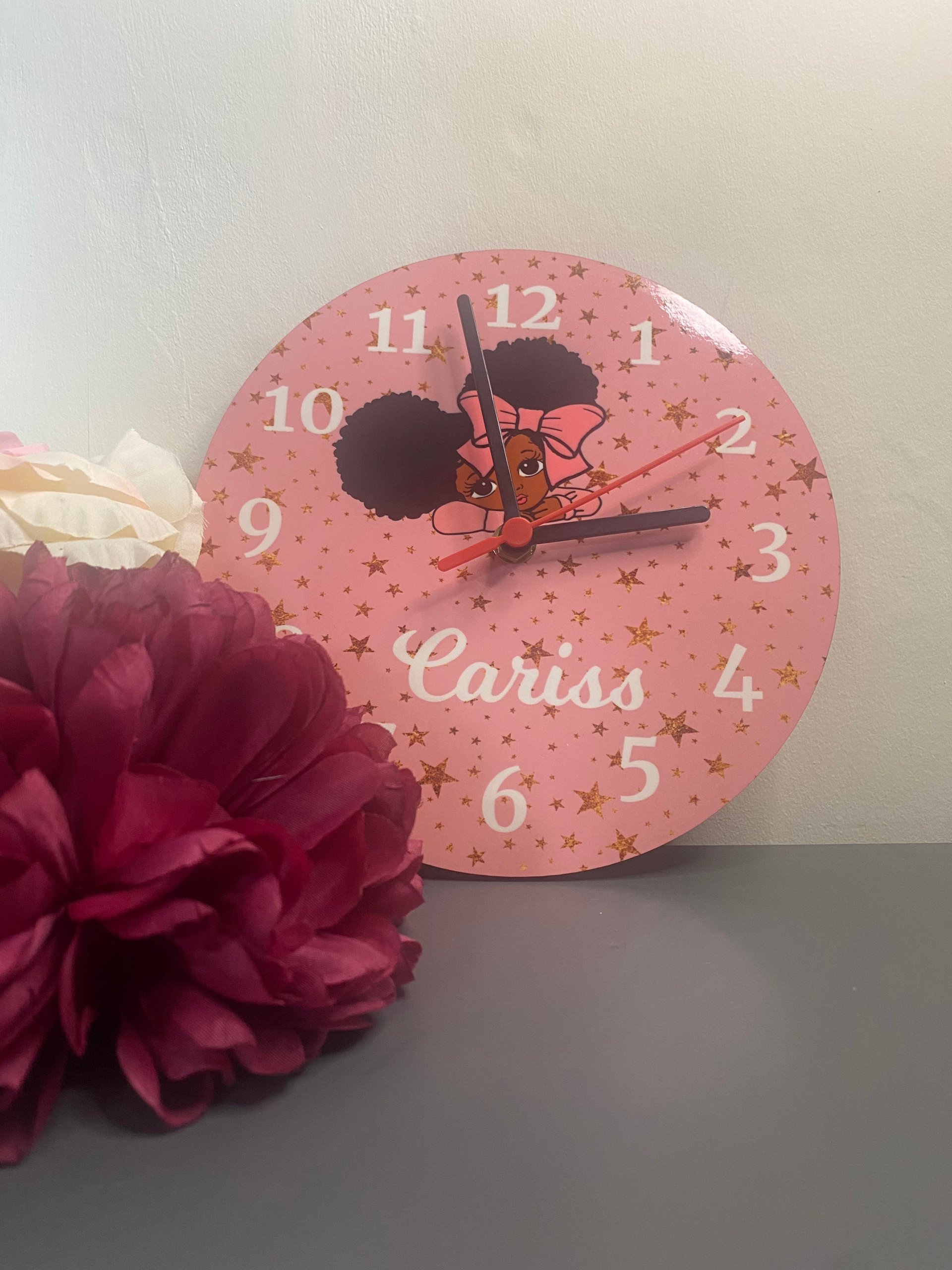 Personalised Girl Clock | Wakuda