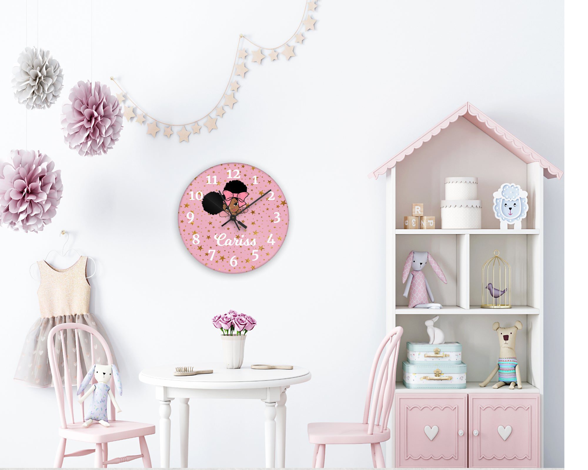 Personalised Girl Clock | Wakuda