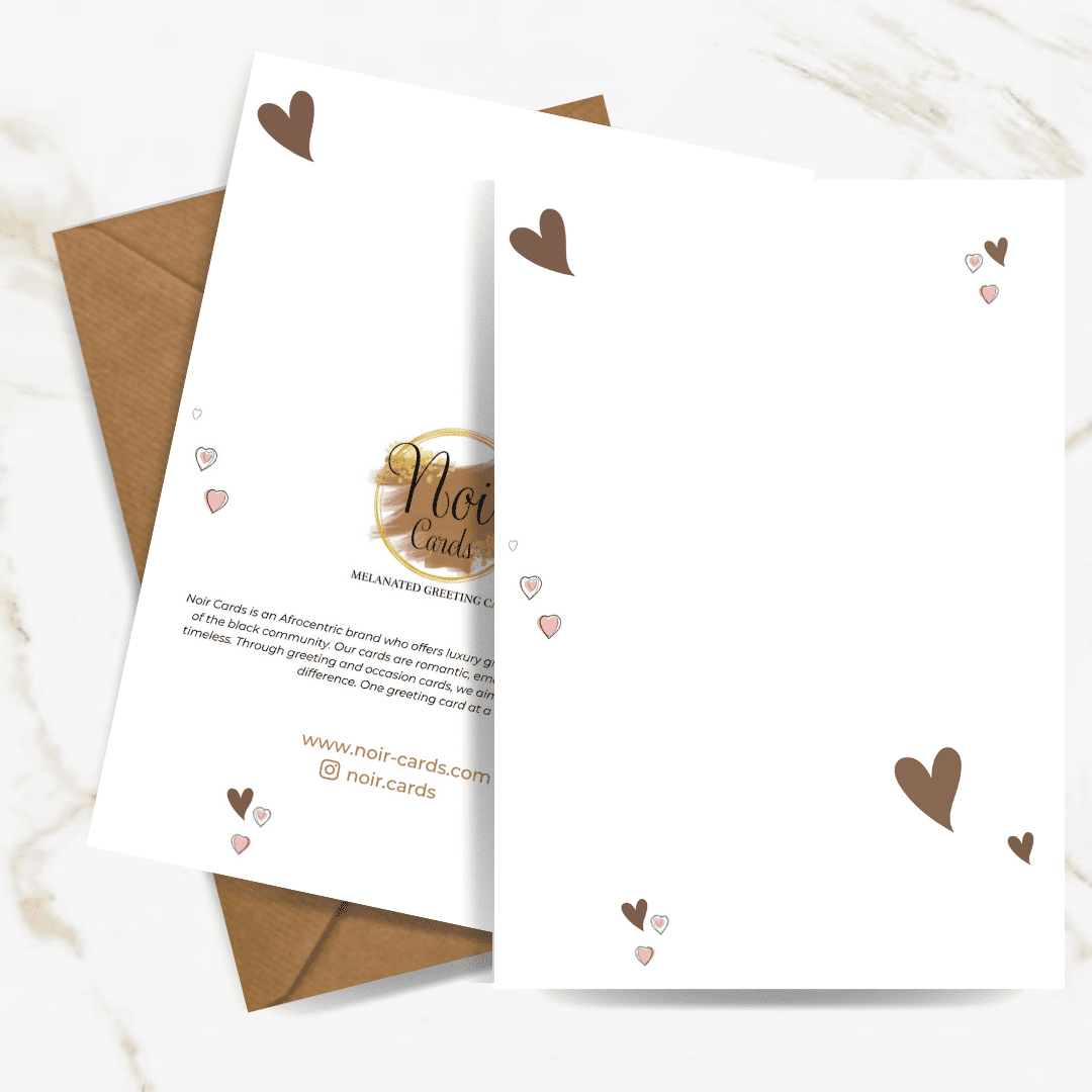 African Love Black Couple Anniversary Card | Wakuda