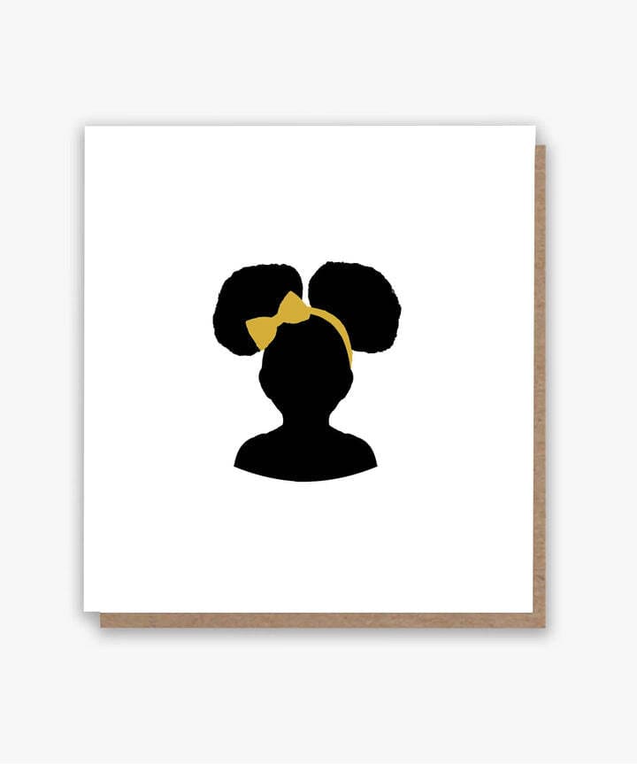 Cute Afro Bunches! Card | Wakuda