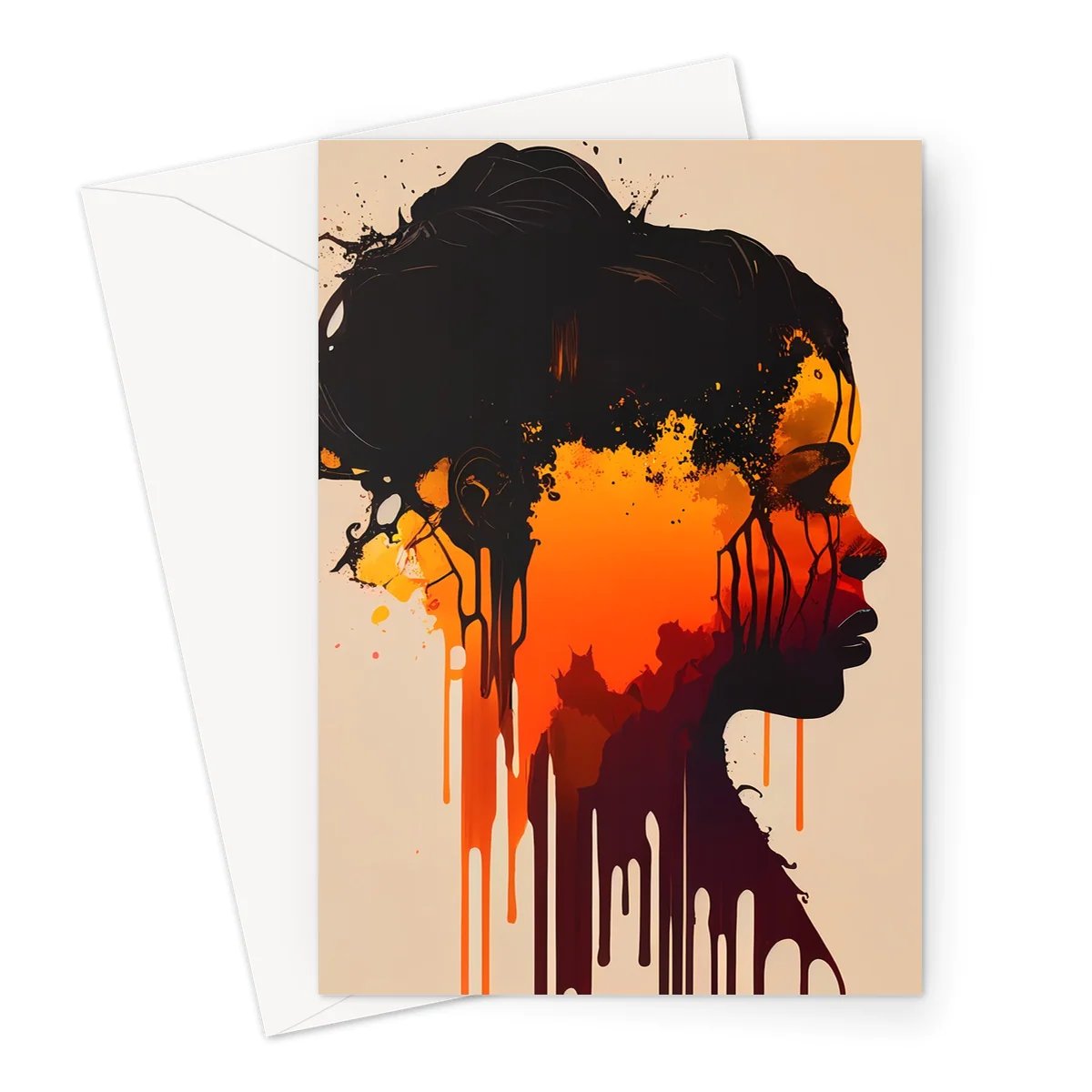 Joint - Black Greeting Card | Wakuda