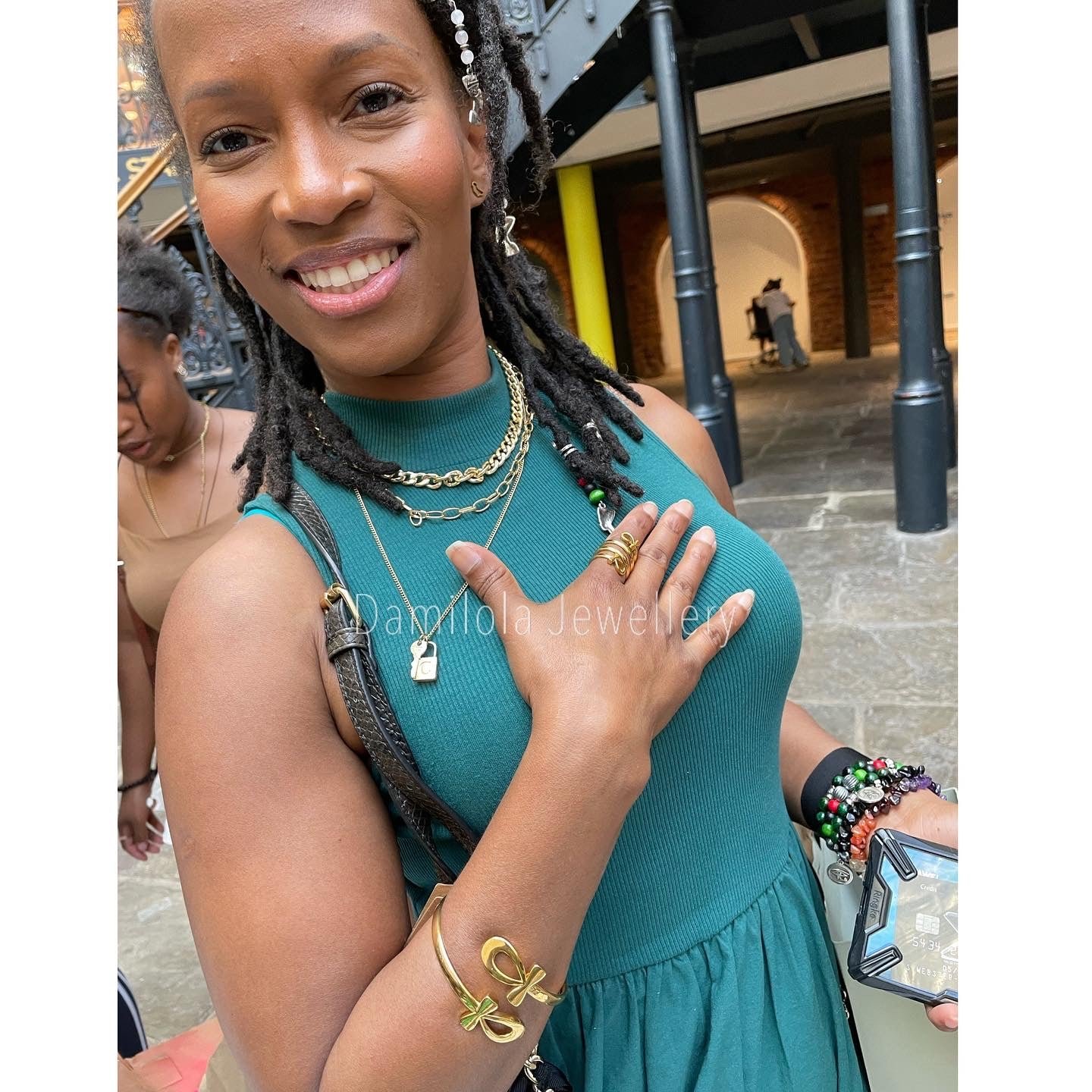 Double Twisted Ankh/Nefertiti Ring - Gold/Silver | Wakuda