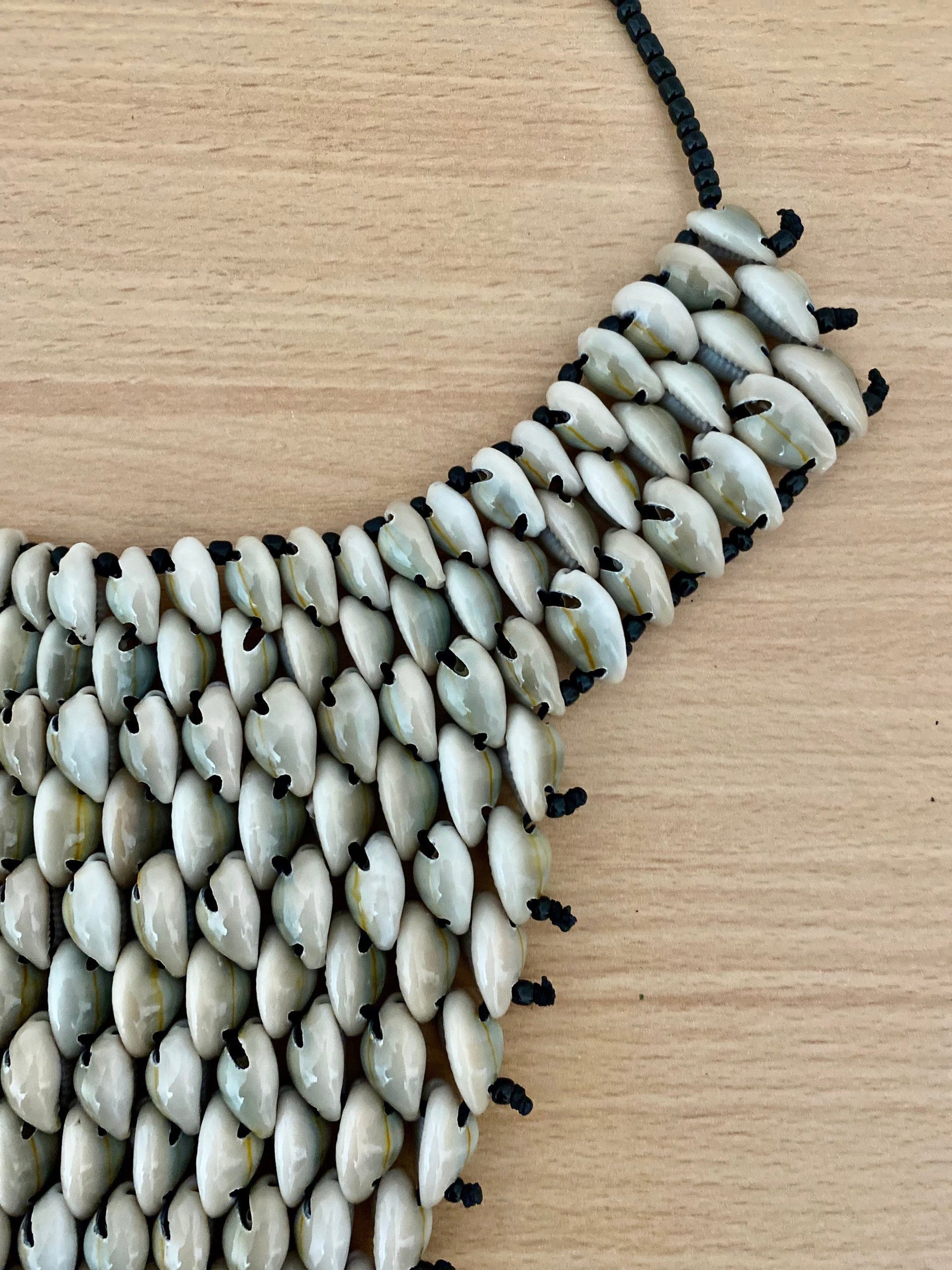 African Maasai Handmade Necklace with Cowrie Shells | Wakuda
