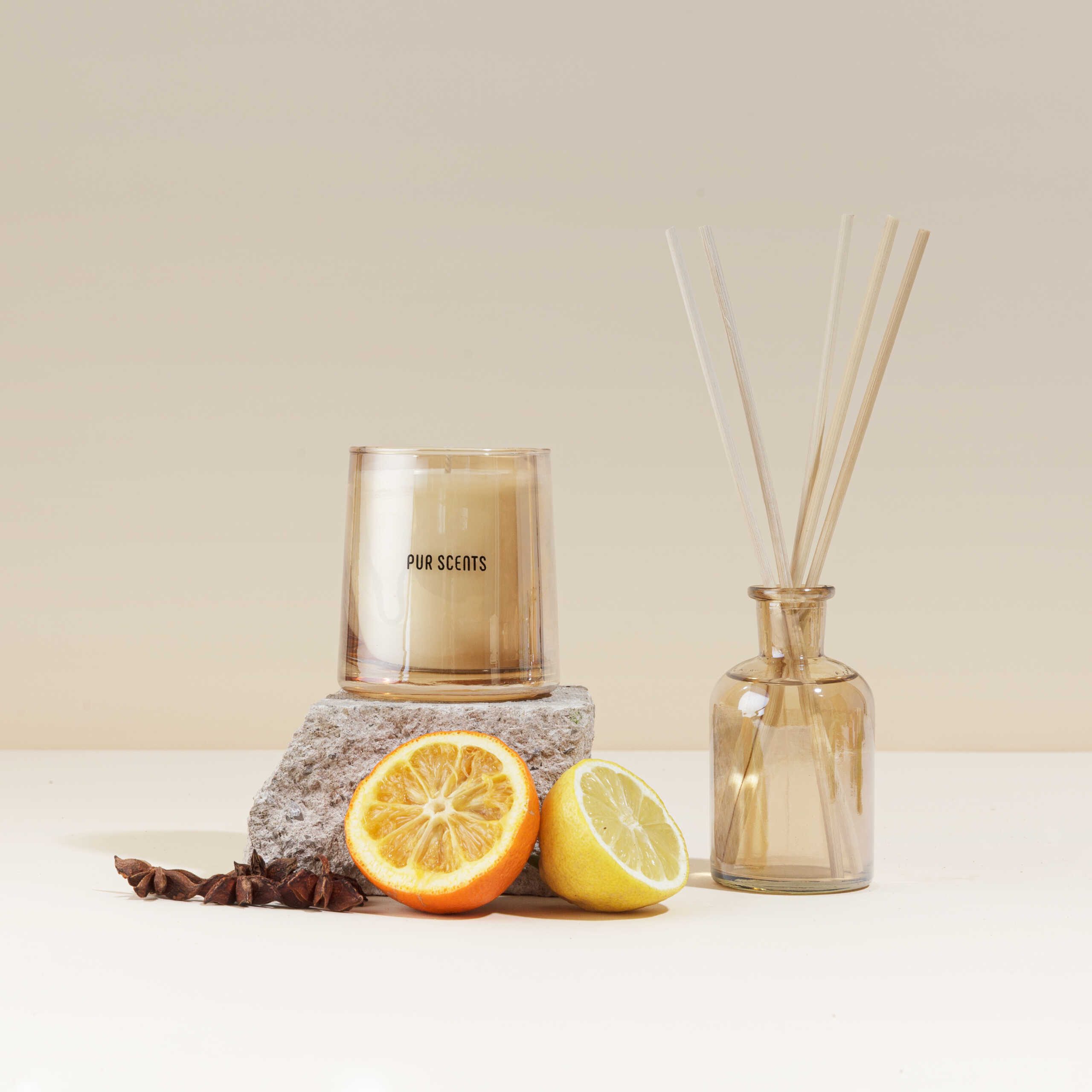 De Stress Scented Candle & Reed Diffuser Duo | Wakuda
