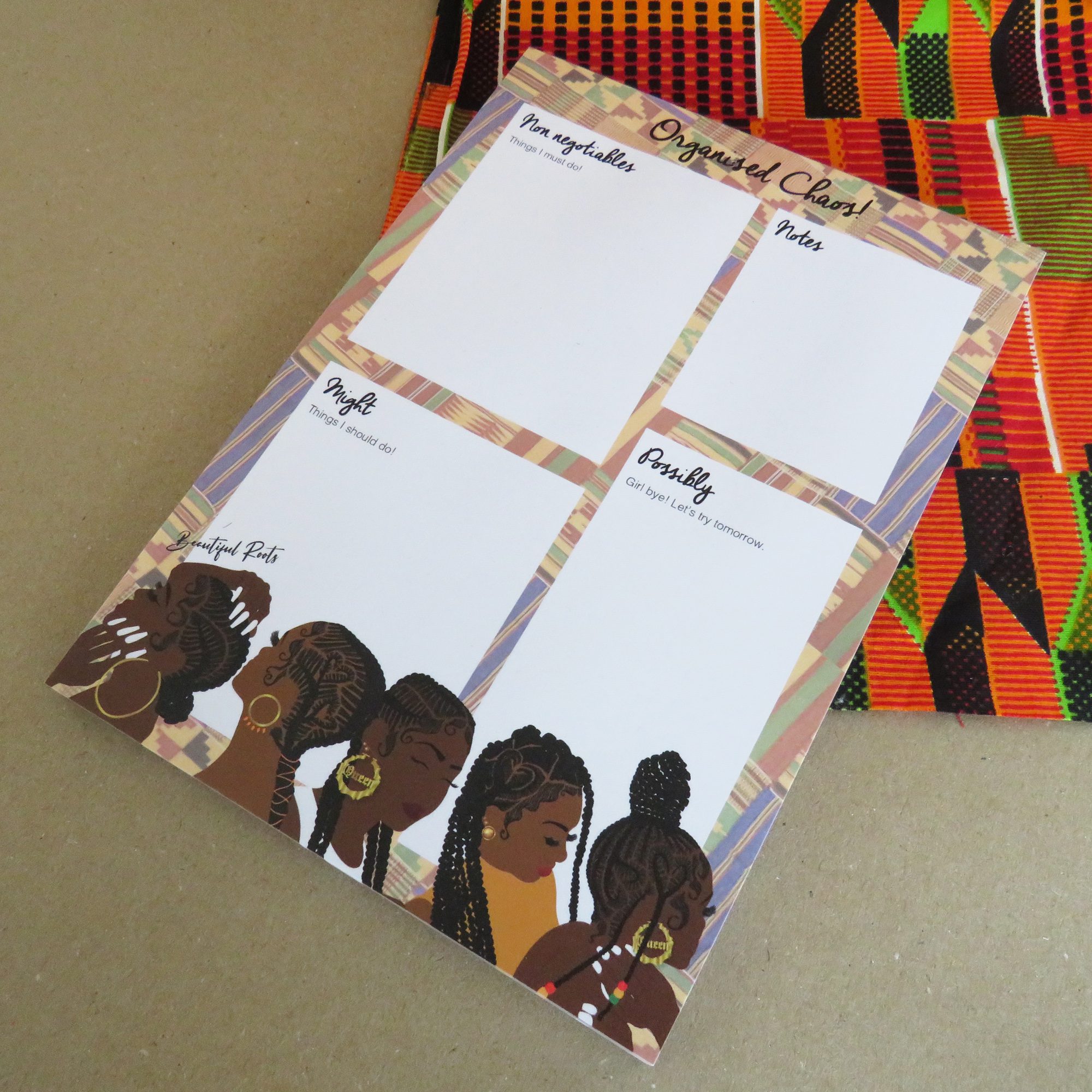 Organised Chaos – Notepad / Daily Planner | Wakuda