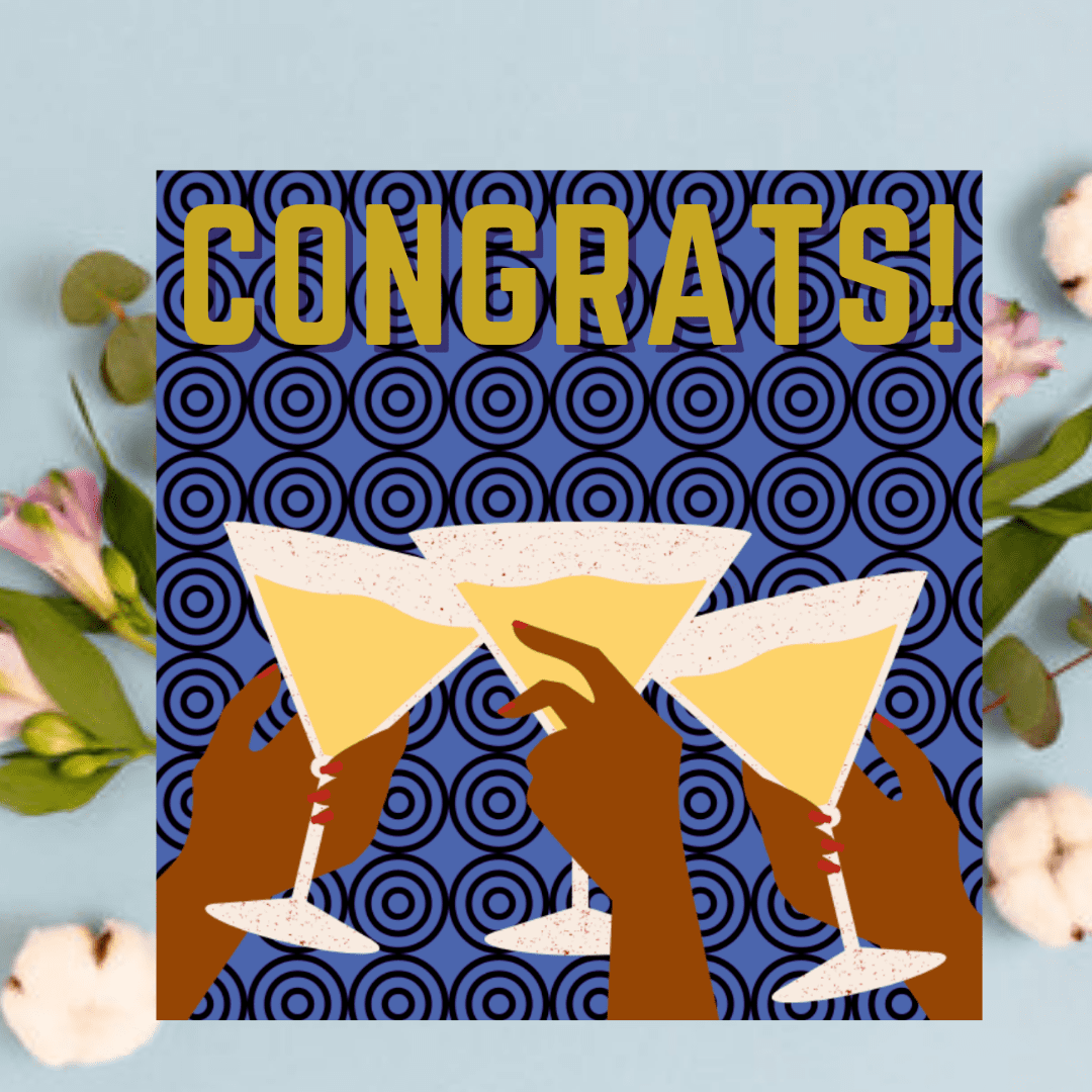 Congrats Square Card | Wakuda