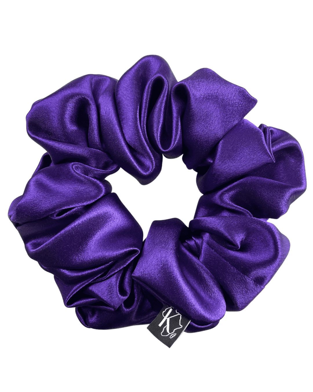 Krafts by Kerry Oversized Purple Satin Scrunchie | Wakuda