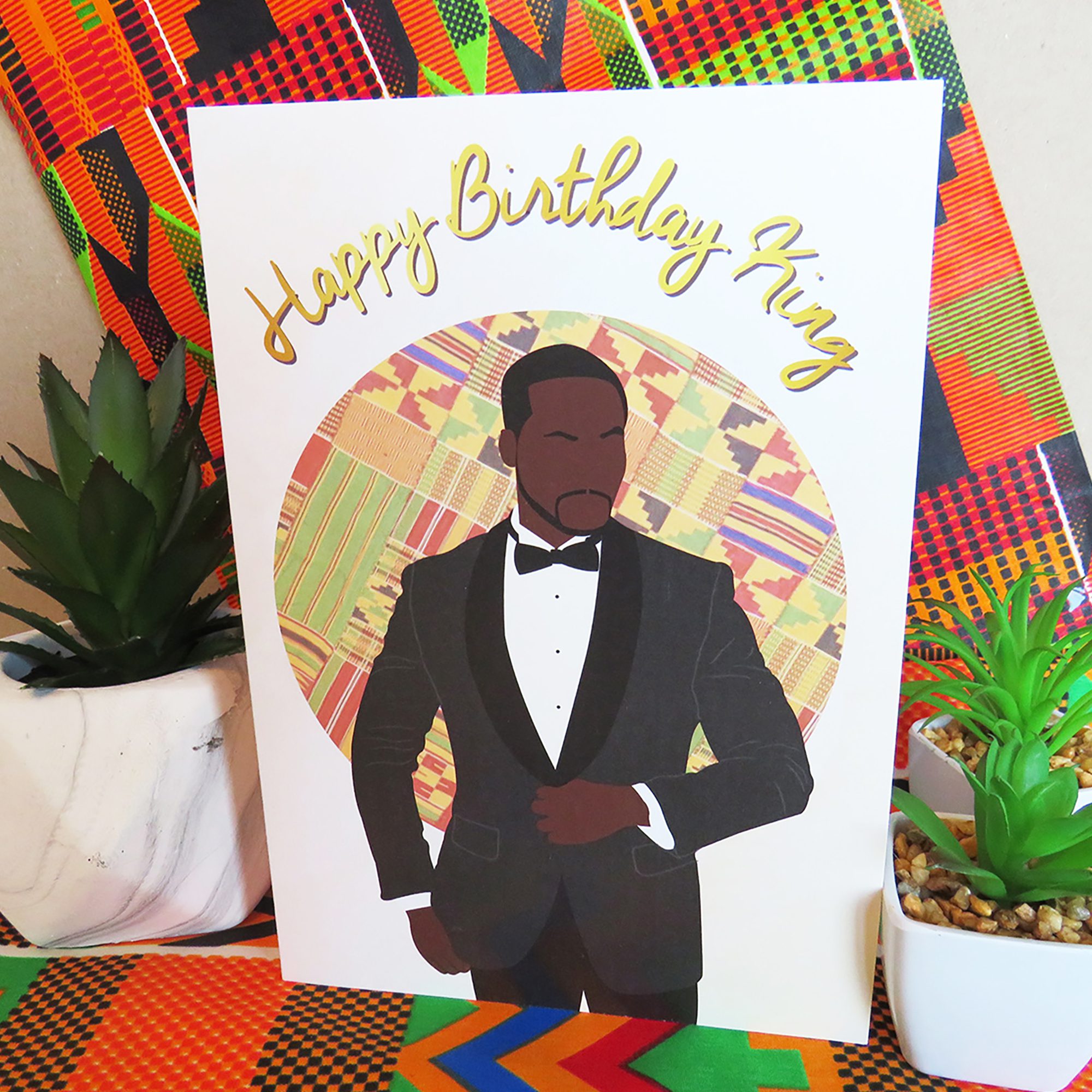 Black Man 'Denzel' Birthday Card | Wakuda
