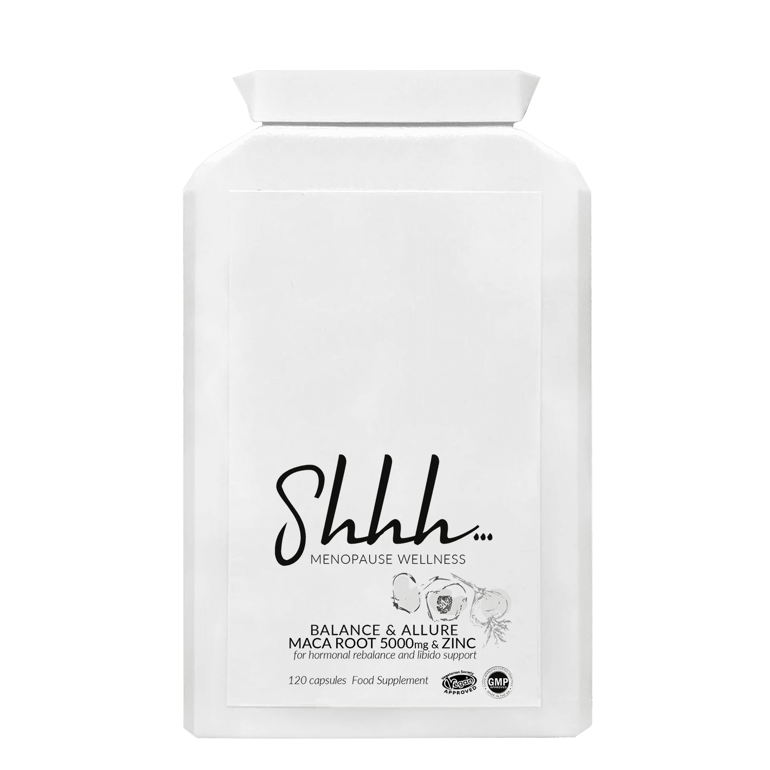 Balance and Allure Maca Root 5000mg & Zinc - 120 capsules | Wakuda