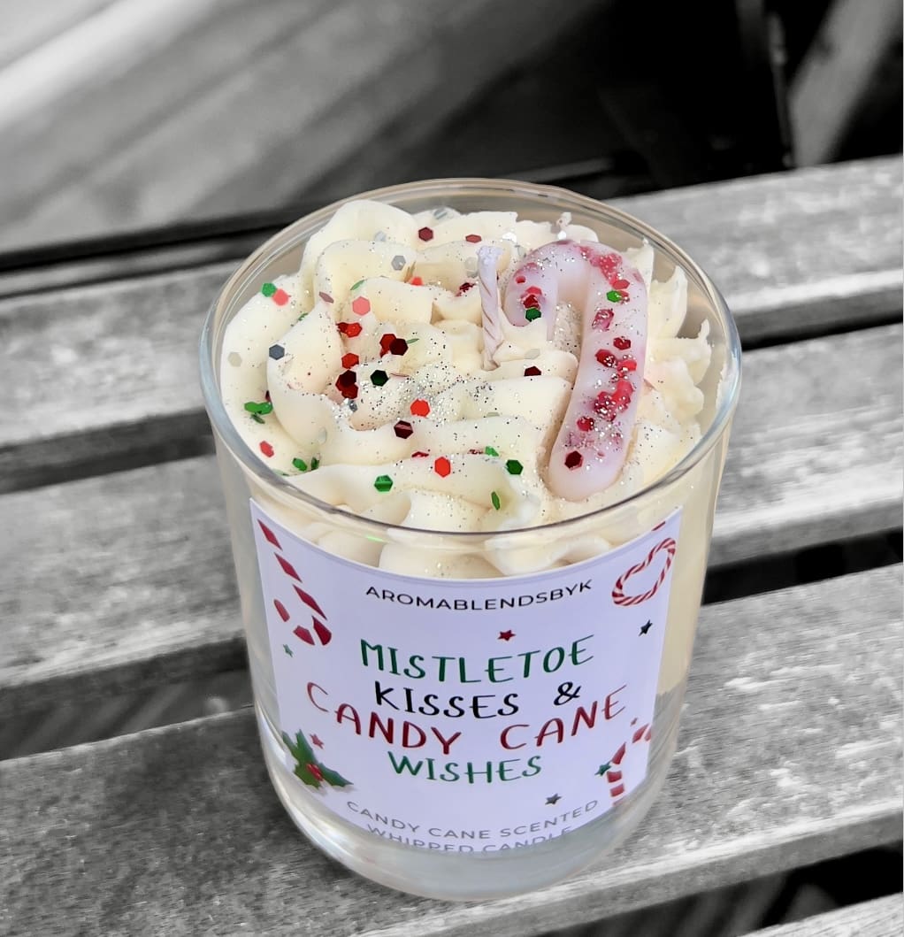 Candy Cane Whipped Candle | Wakuda