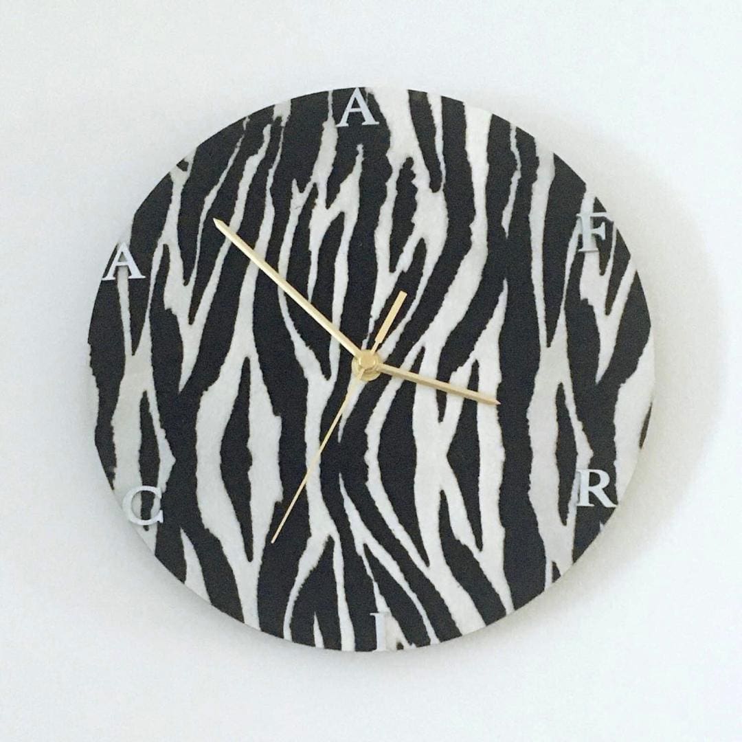 Zebra Print Wall Clock | Wakuda