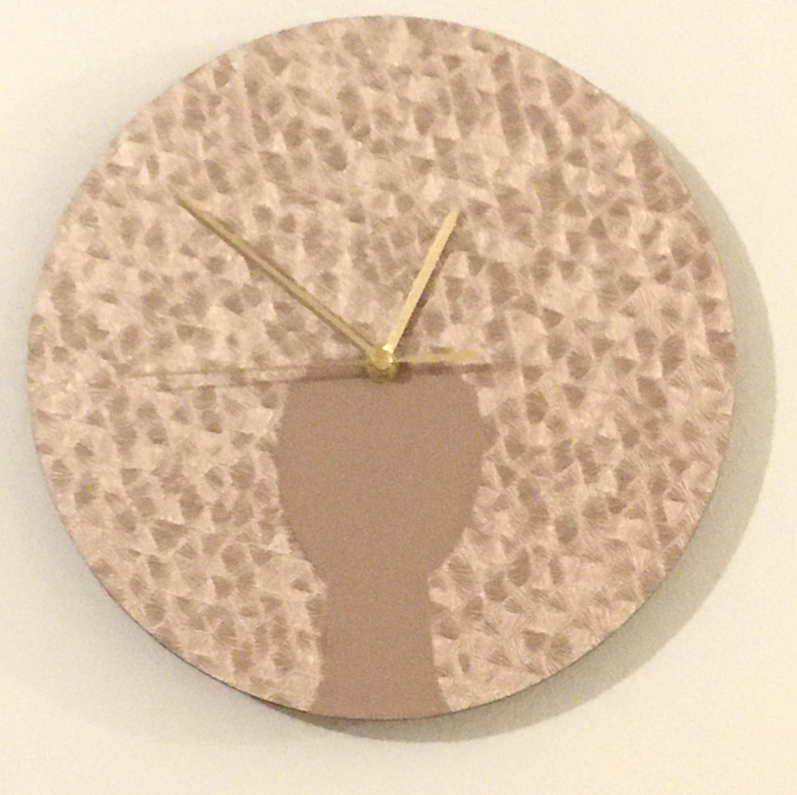 Afro Woman Wall Clock - gold texture | Wakuda