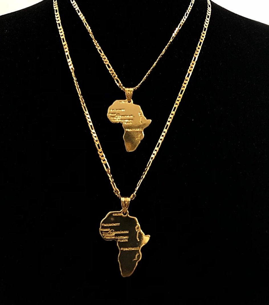 Africa Map Pendant Necklace | Wakuda
