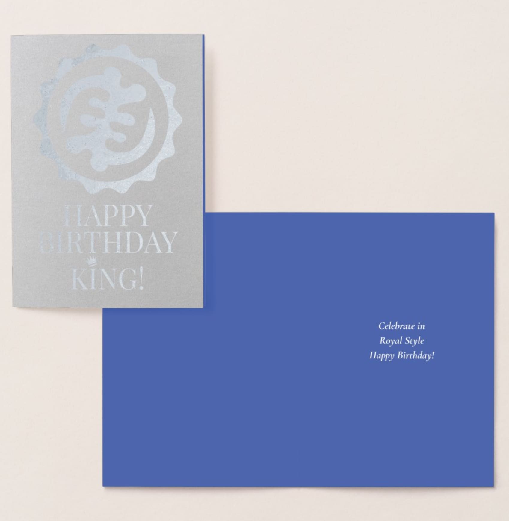 ‘God is King’ adinkra birthday card | Wakuda