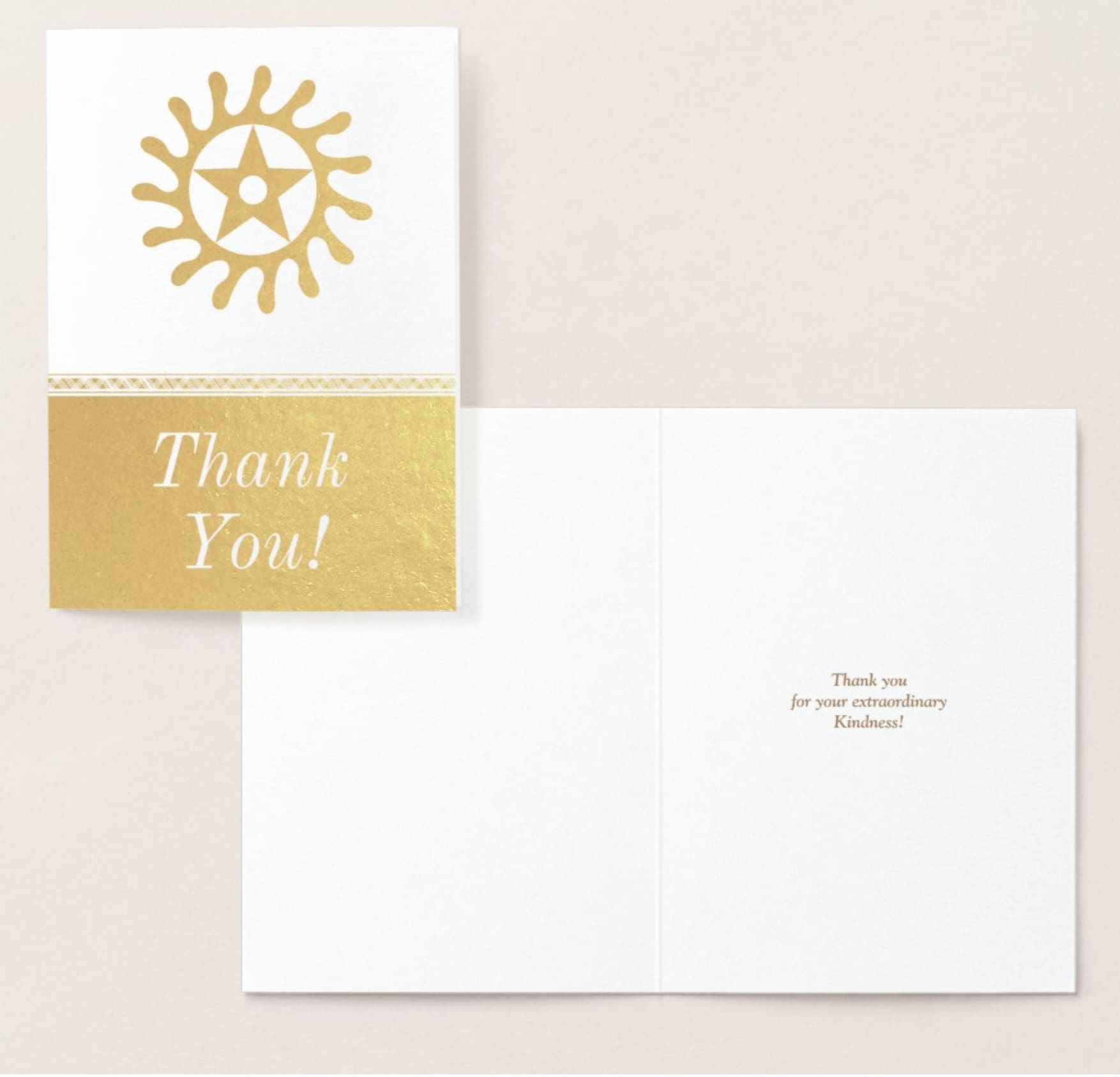 ‘Medase’ Adinkra thank you card | Wakuda