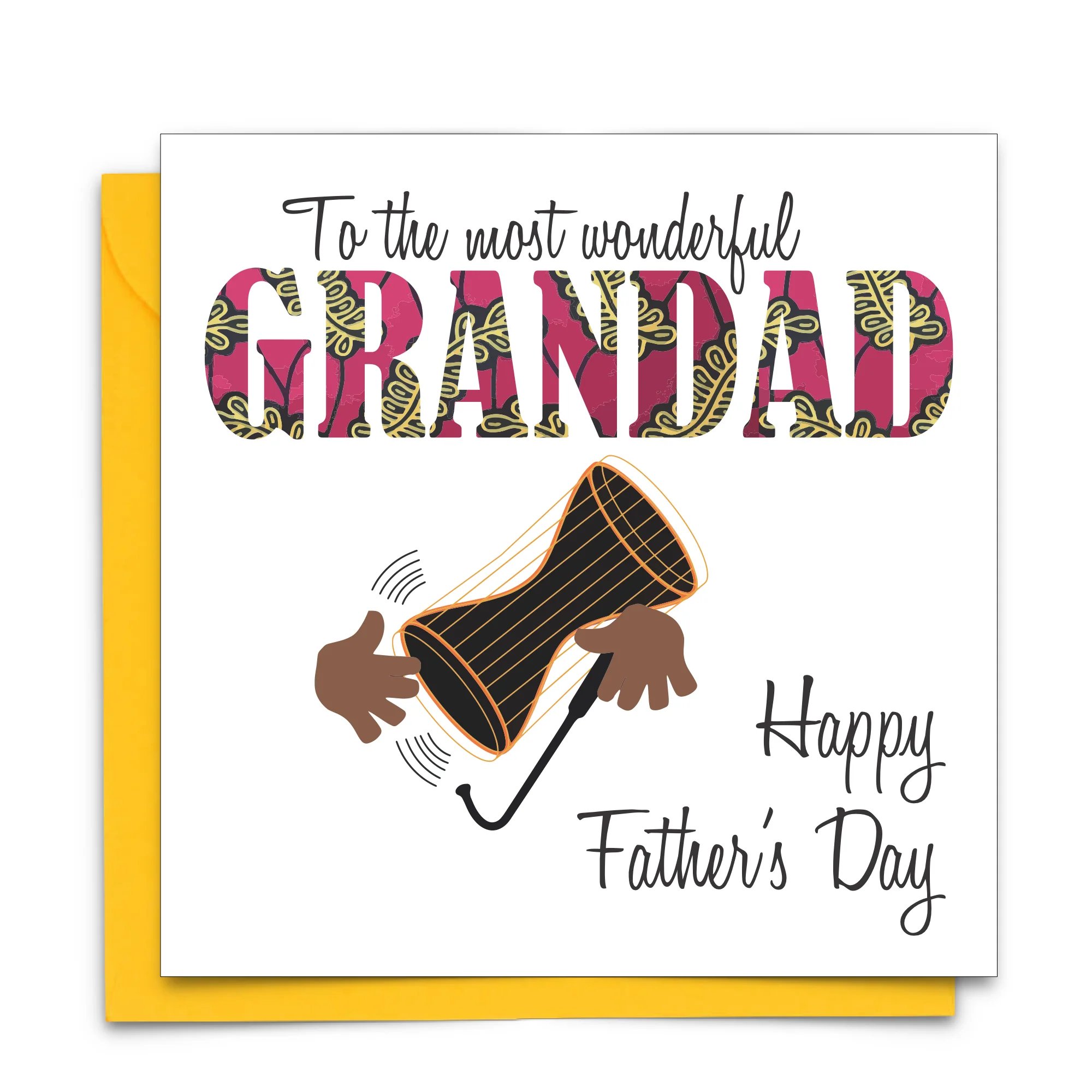 Talking Drum Father's Day Card | Wakuda