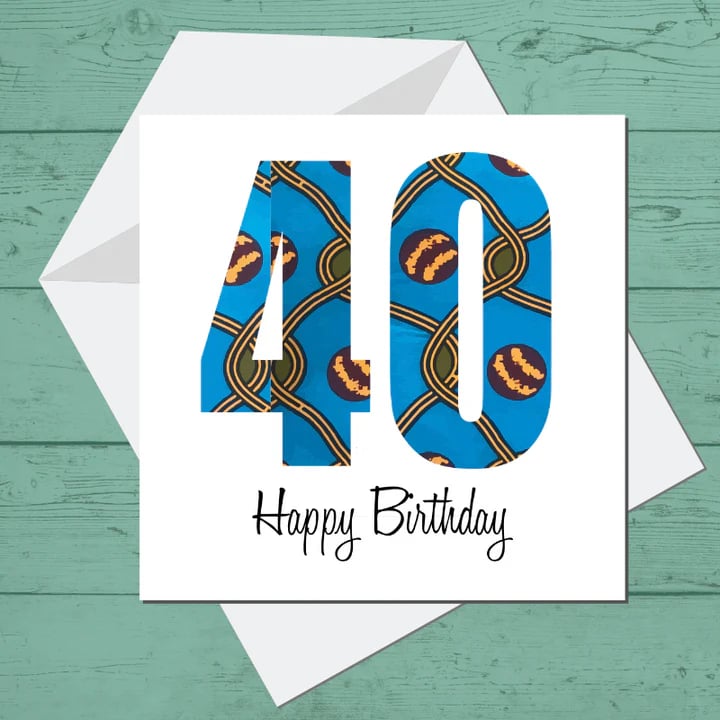 Forty Happy Birthday Card | Wakuda