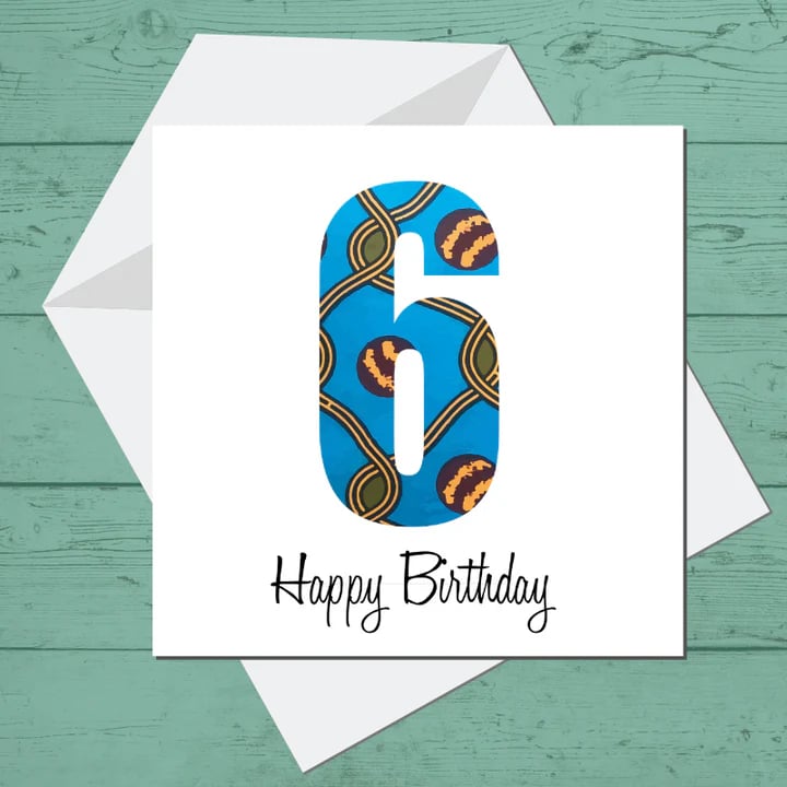 Six Happy Birthday Card | Wakuda