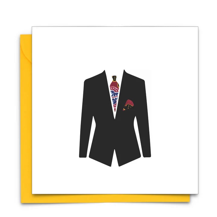 Black Gentlemen Greeting Card | Wakuda