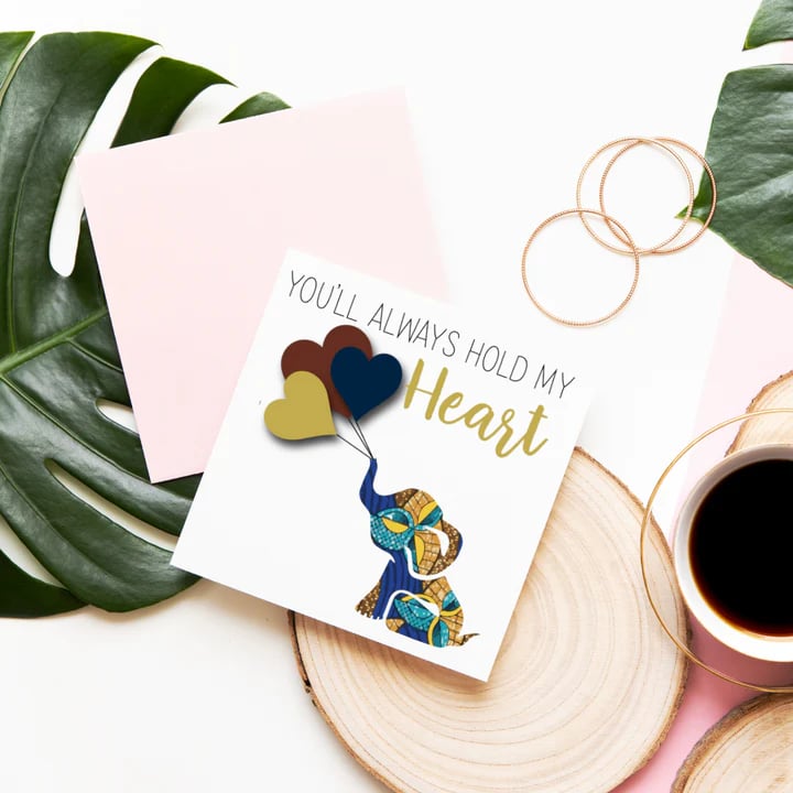 Hold my Heart Valentine's Day Card Wakuda